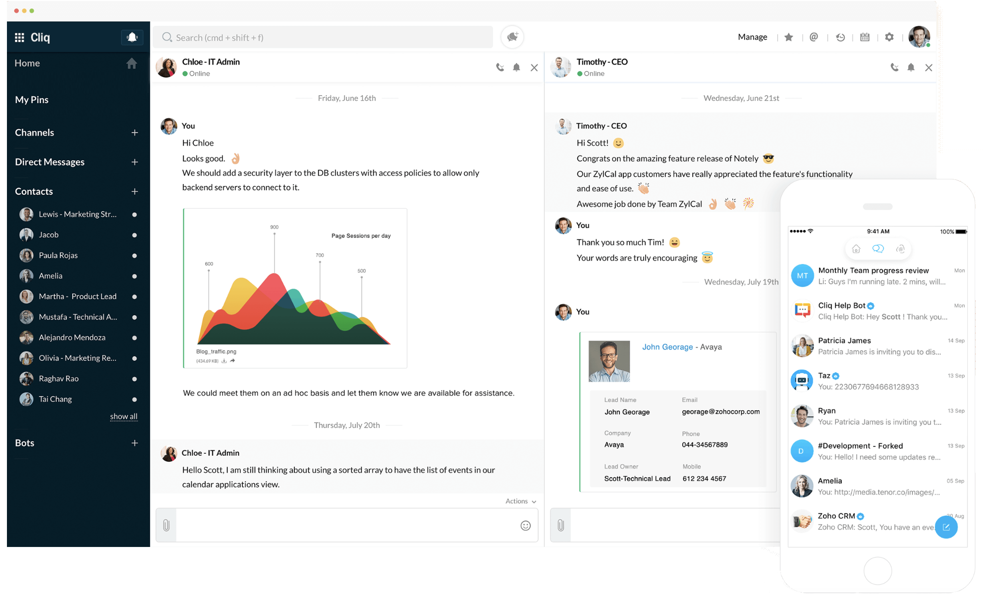Zoho Cliq - Business Chat Designed for Team Productivity | SnapMunk